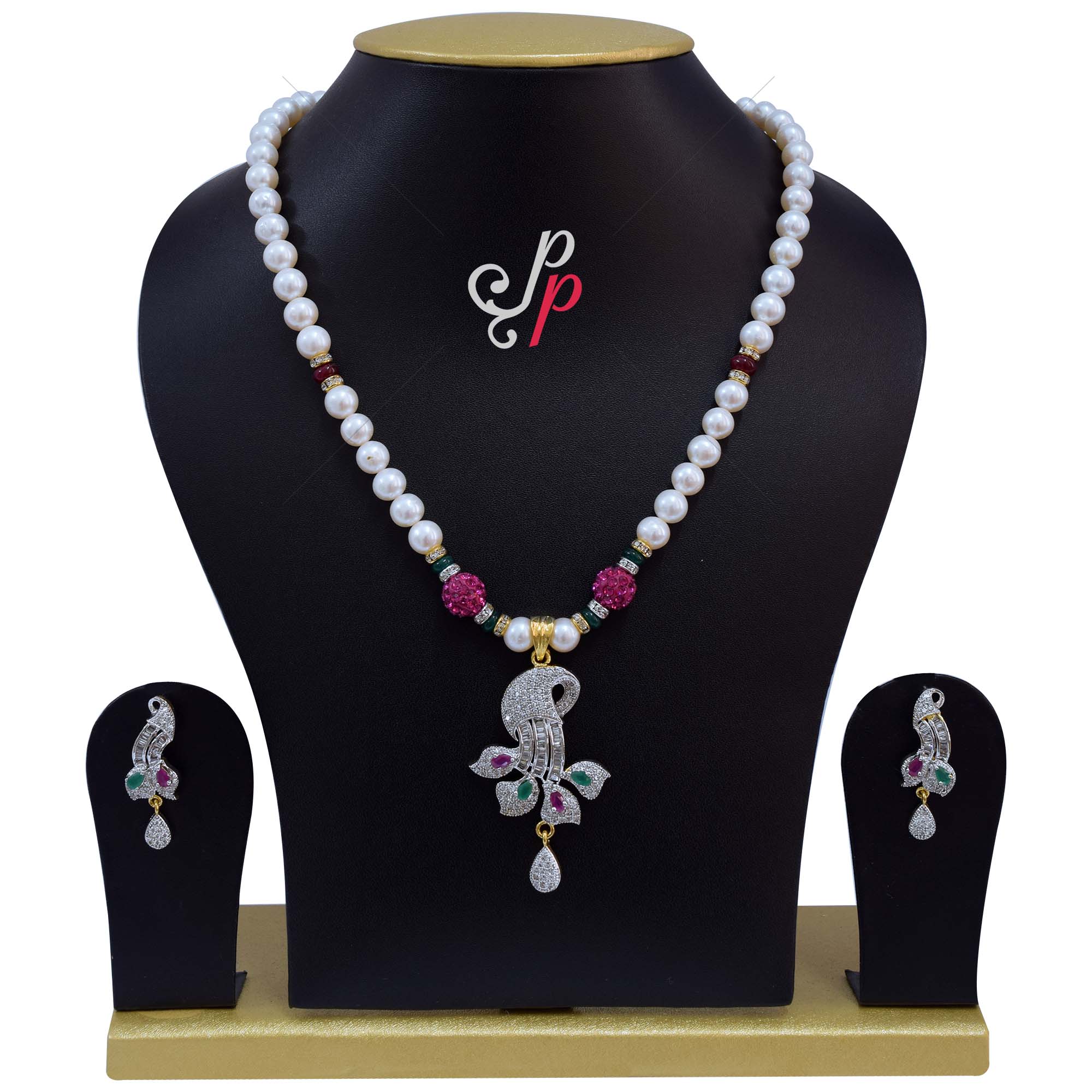 4 Lines Seed Pearl Wedding Necklace Set - Pure Pearls
