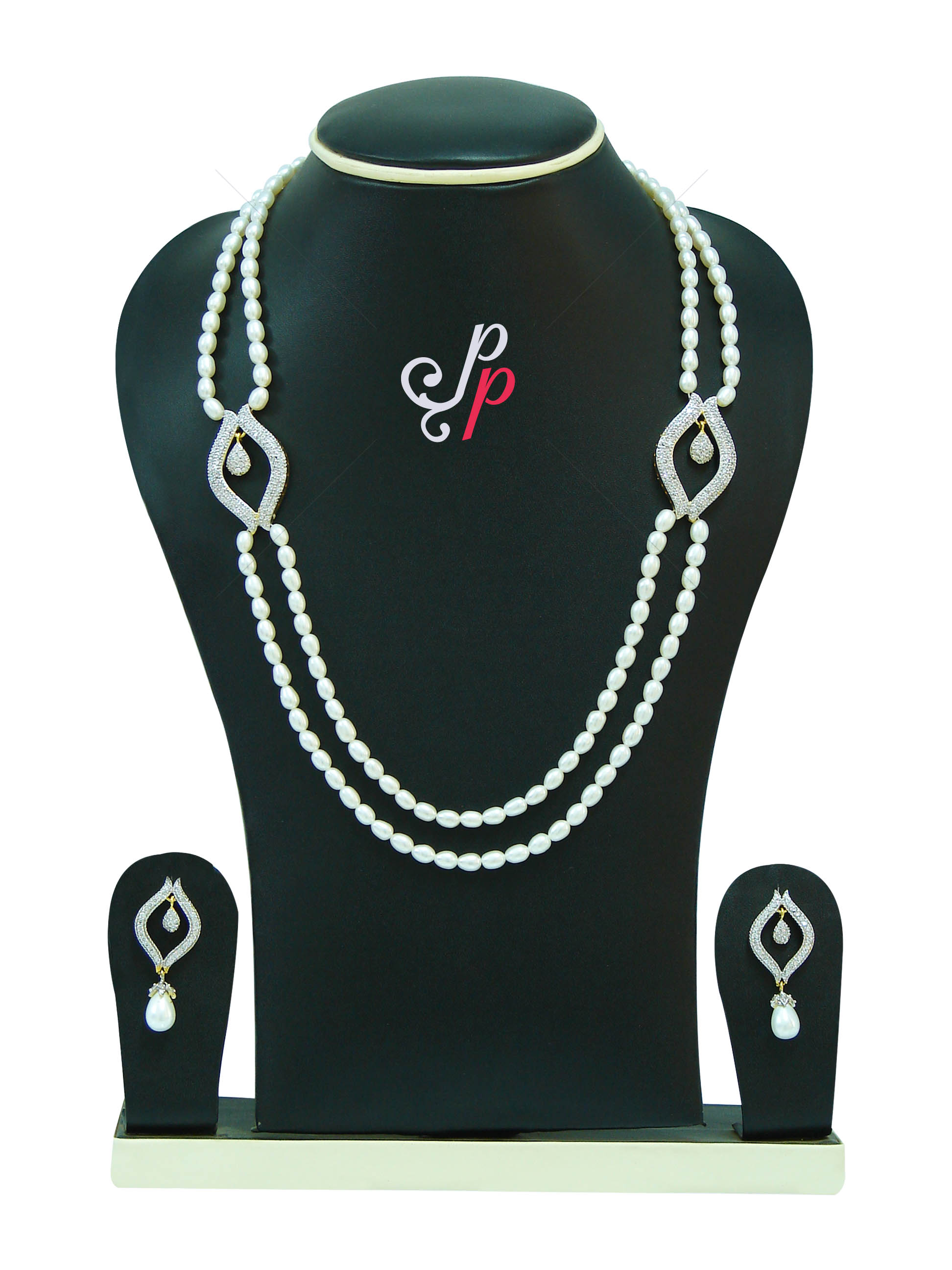 4 Lines Seed Pearl Wedding Necklace Set - Pure Pearls